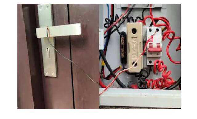 Boy tries to open front door of house, suffers shock from live wire