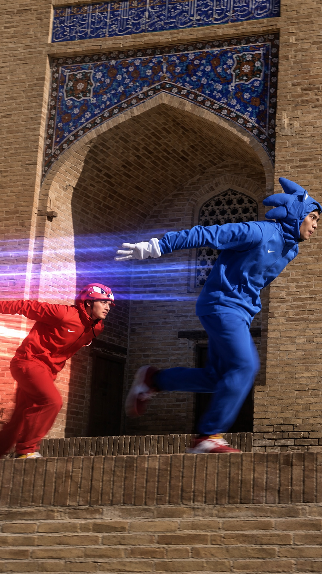Filming a real life parkour scene with Sonic inspired movement