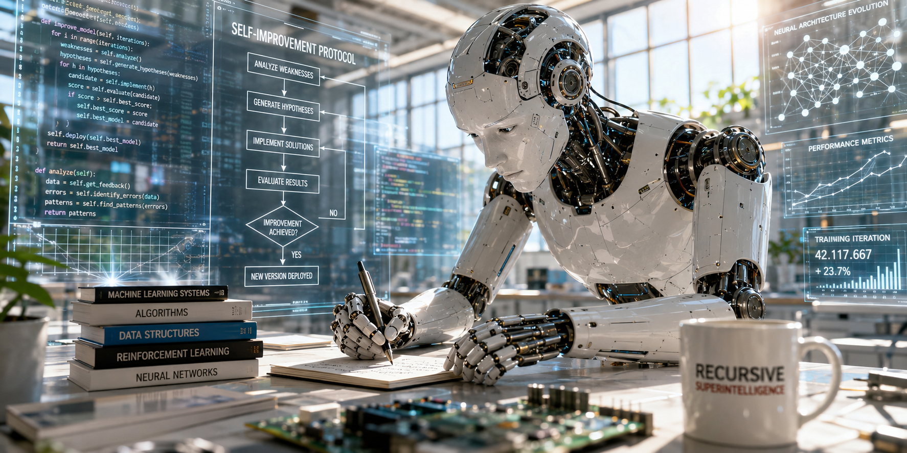 Recursive superintelligence: KI beginnt sich selbst umzubauen