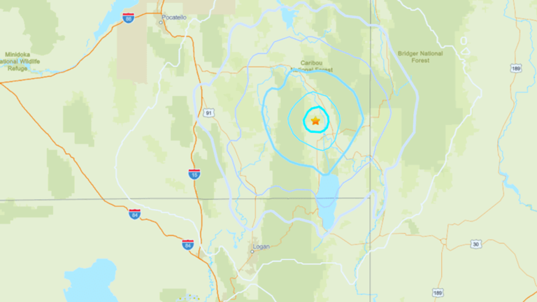 Small 3.8 earthquake strikes north of Bear Lake near Utah-Idaho border
