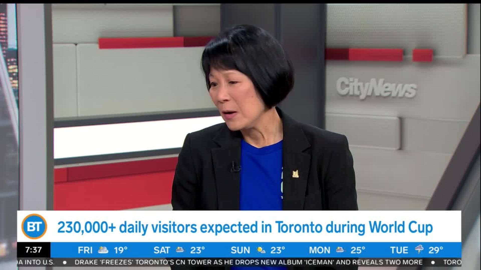 Olivia Chow talks FIFA World Cup prep, Drake's new album