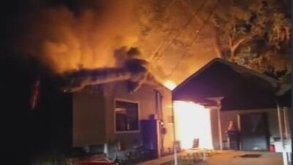 Family displaced after fire damages home in Orange County