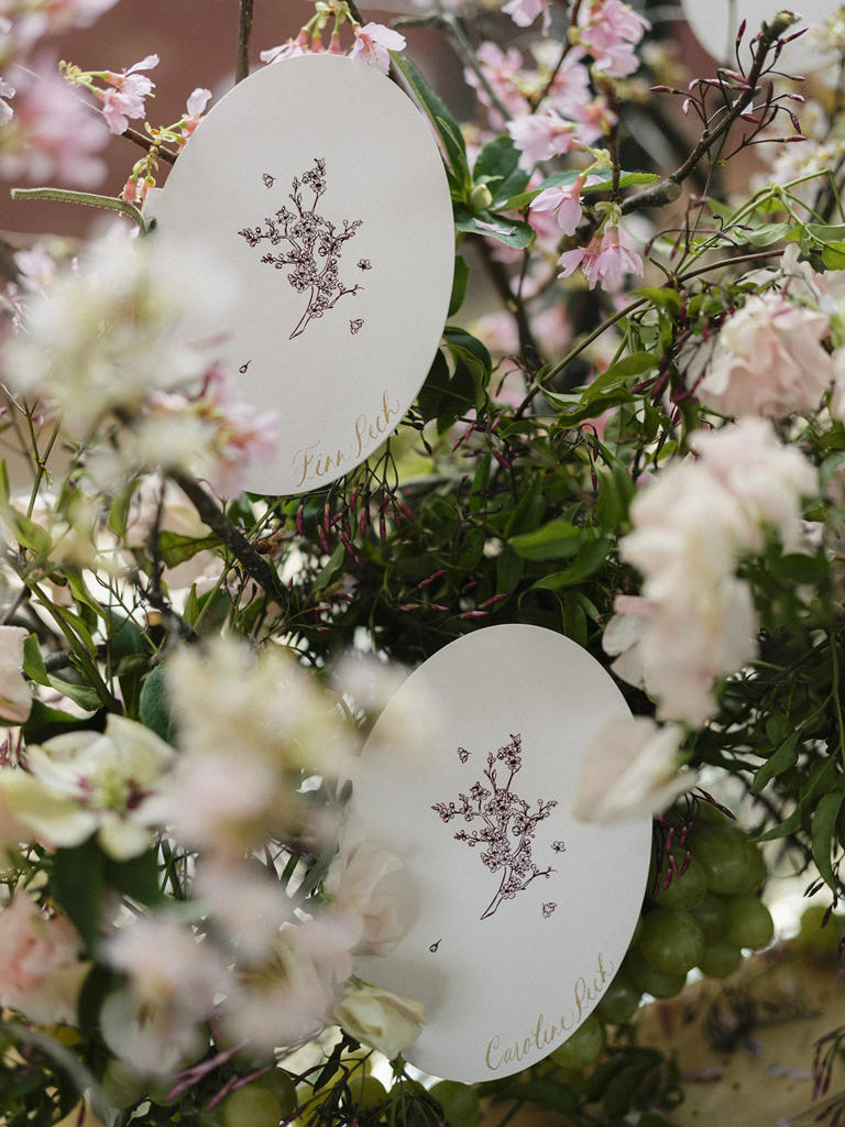 The decadent menu at this moody springtime microwedding included fried ...