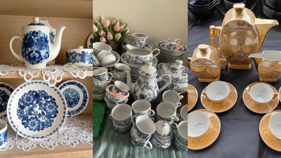 Stara porcelana znowu popularna. Te filiżanki, talerzyki i dzbanki z ...