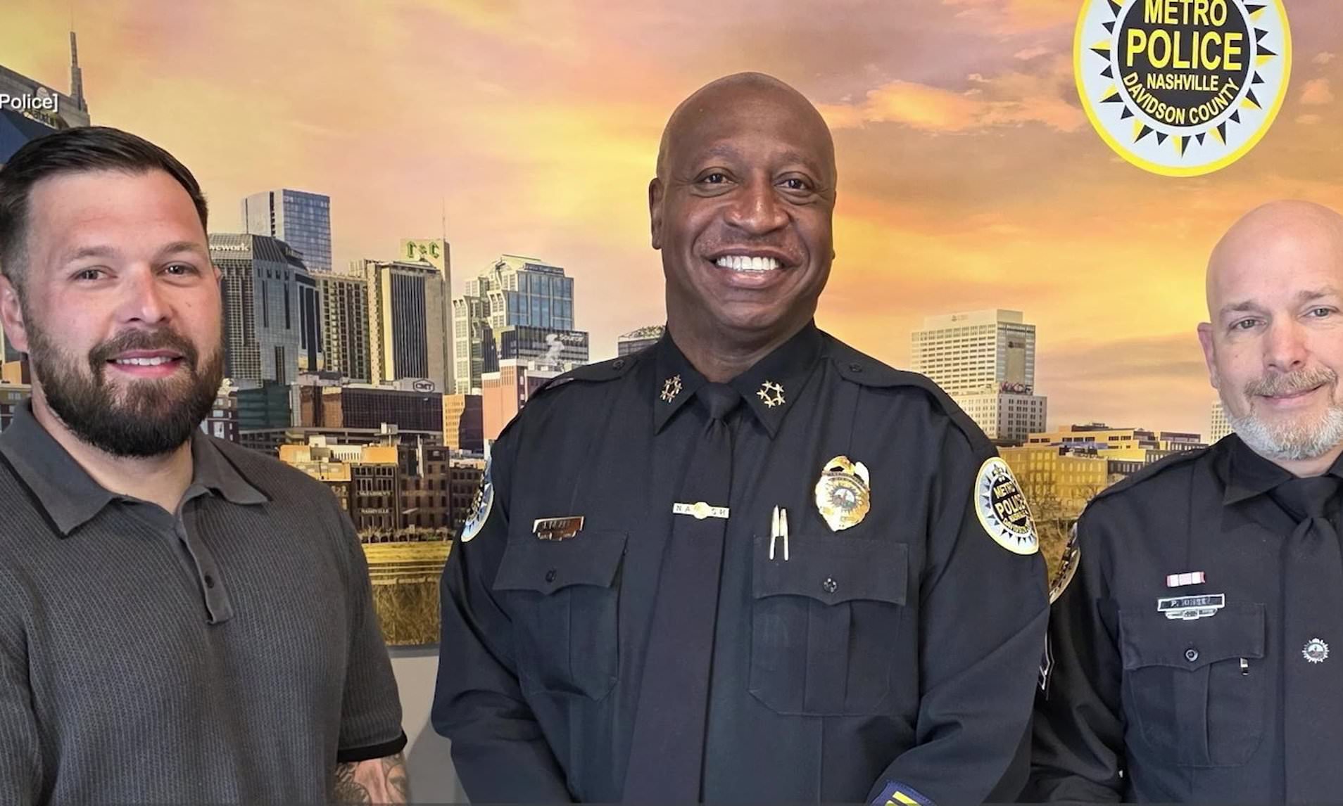 Moment UK cop holidaying in Nashville saves US officer's life as he ...