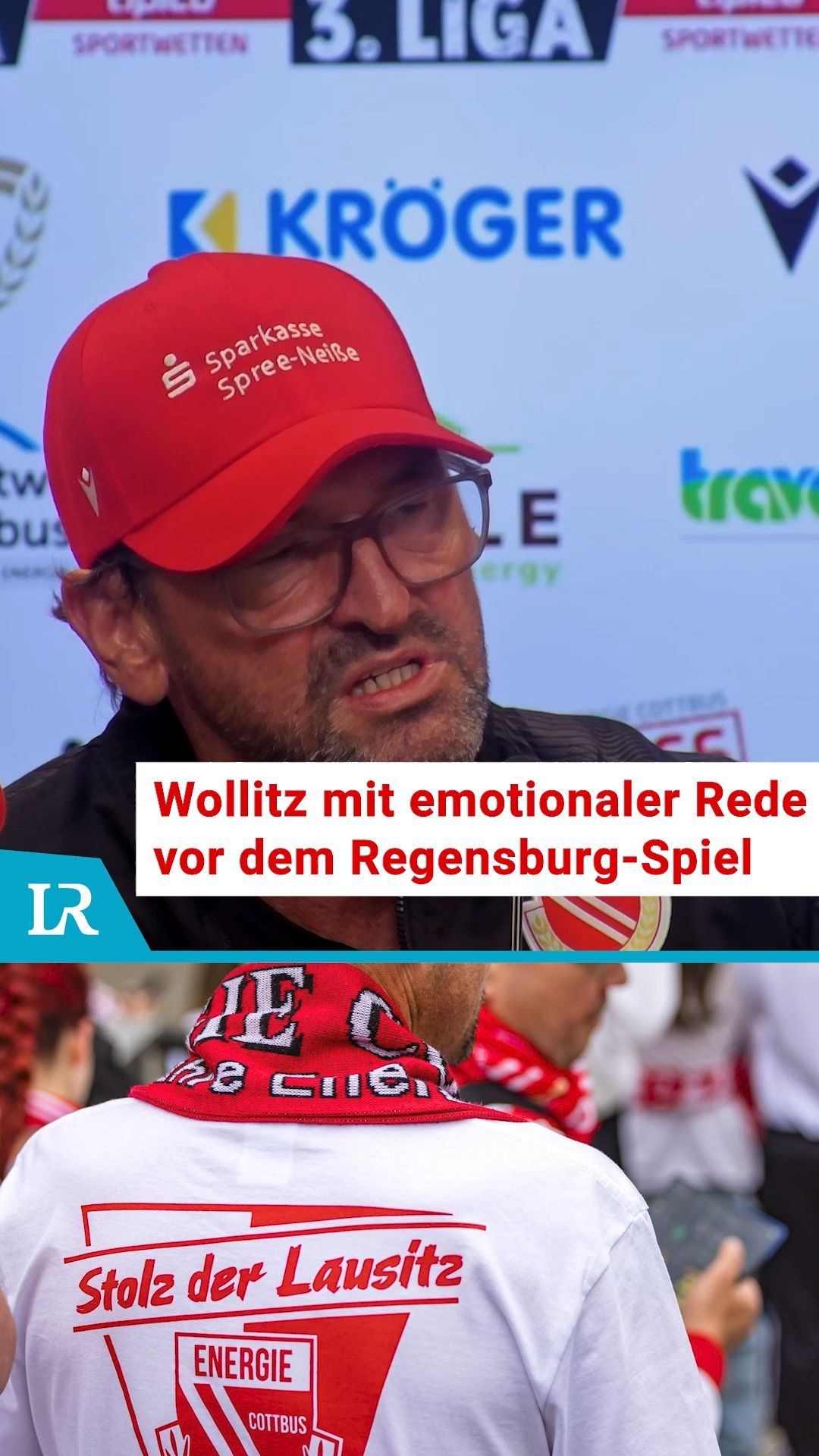 Emotionale Rede von FCE-Trainer Wollitz vor dem Spiel in Regensburg