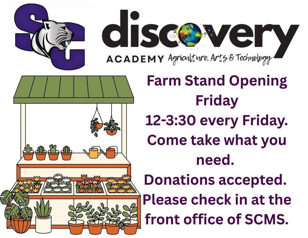 Farm stand opening at Martin County School