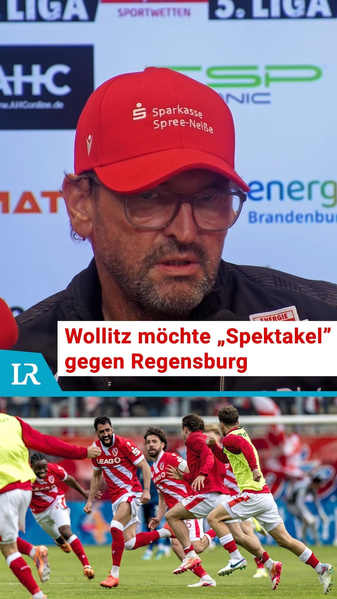FCE-Trainer Wollitz möchte Spektakel gegen Jahn Regensburg