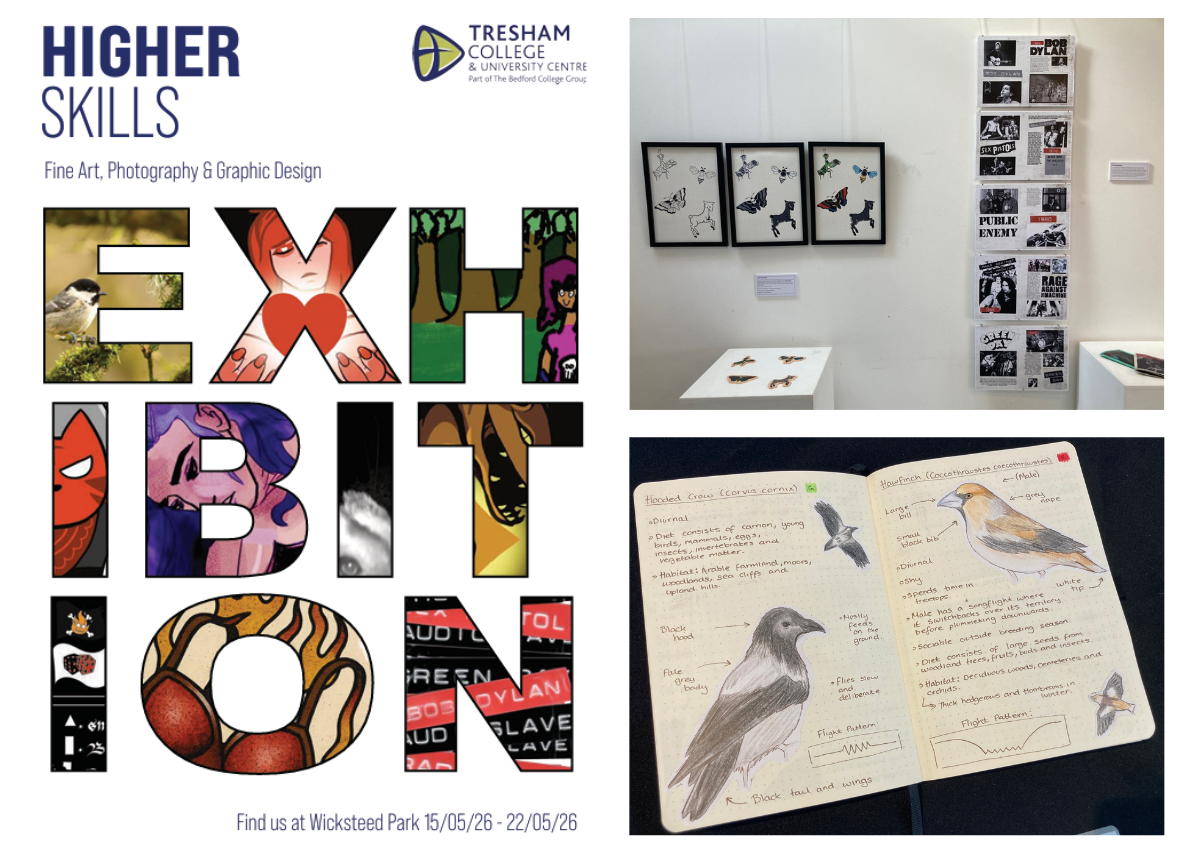 Tresham students unveil powerful art exhibition at Wicksteed Park