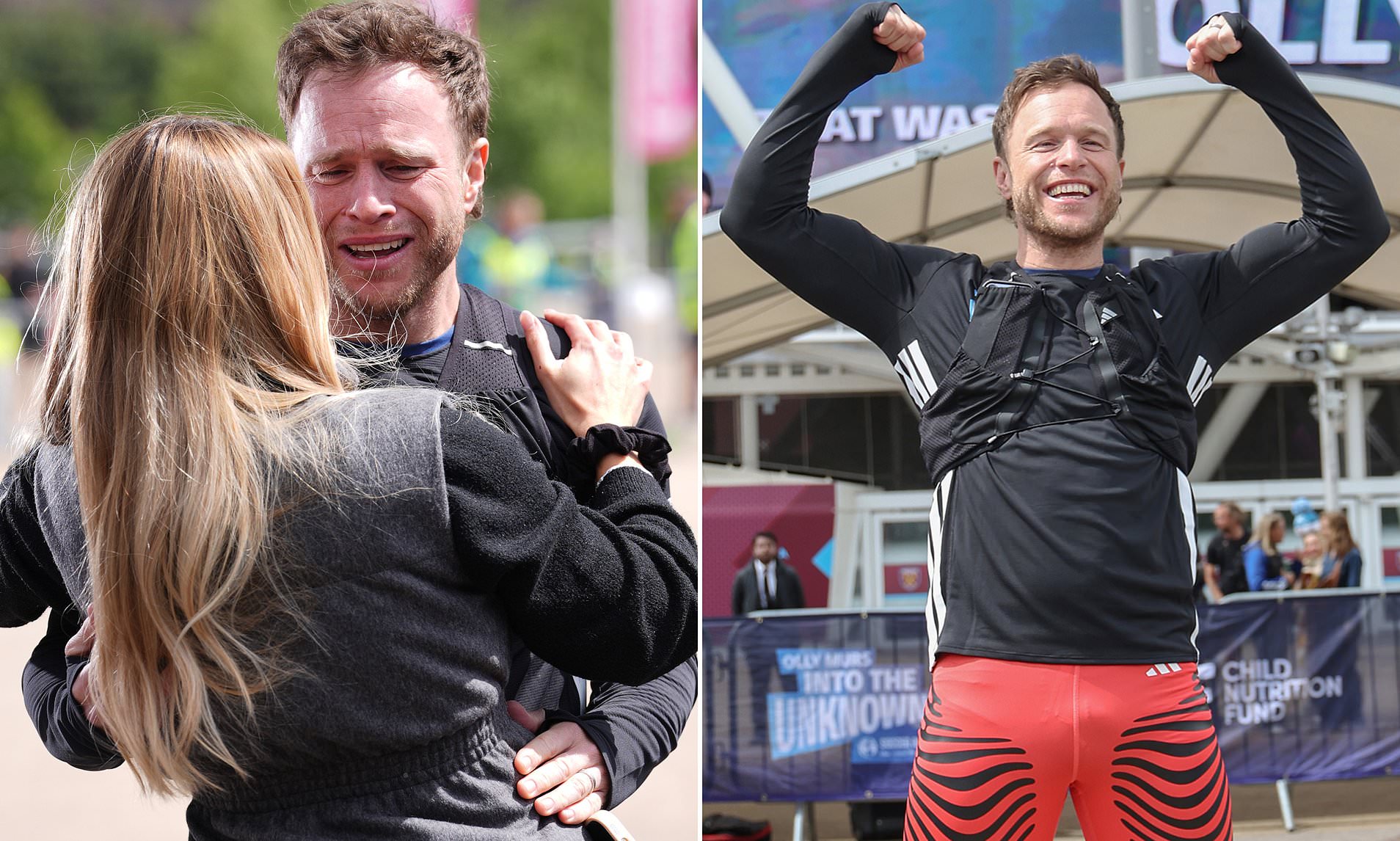 Olly Murs breaks down in tears and is comforted by wife Amelia after ...
