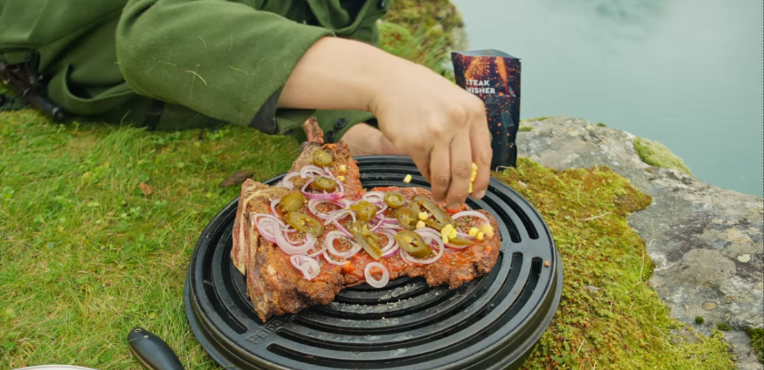 In the wild nature of Norway: Everything gets grilled here!