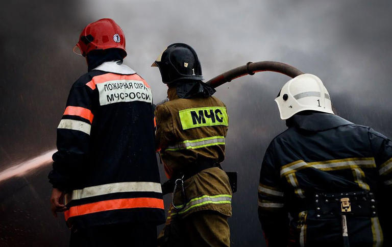 Huge Russian oil refinery burning after Ukrainian attack