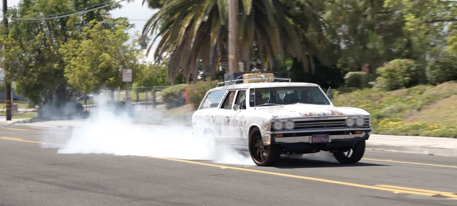 Don't let the rust fool you: 1967 Chevelle wagon is a 900-HP nitrous ...