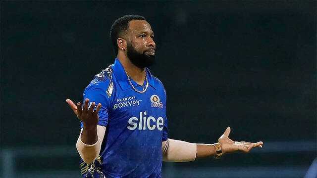 Kieron Pollard fined for code of conduct breach during IPL match