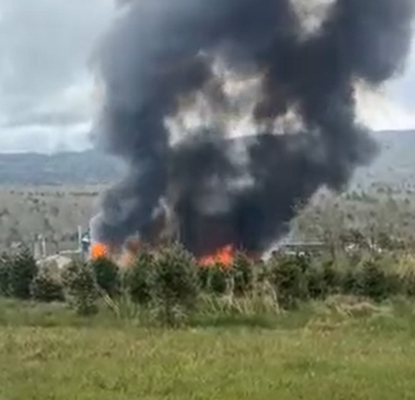 Explosion, raging fire reported at Maine lumber mill