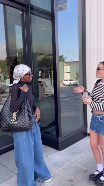 Chic street style with Renee and her iconic YSL bag