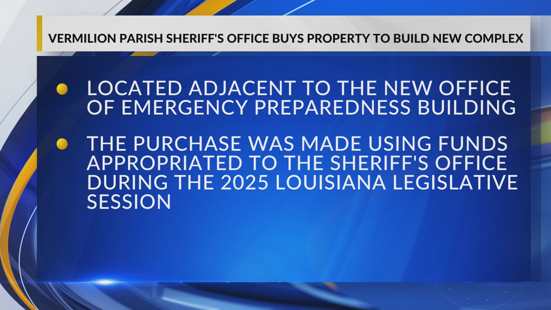 Vermilion Parish Sheriff’s Office buys property to build new complex