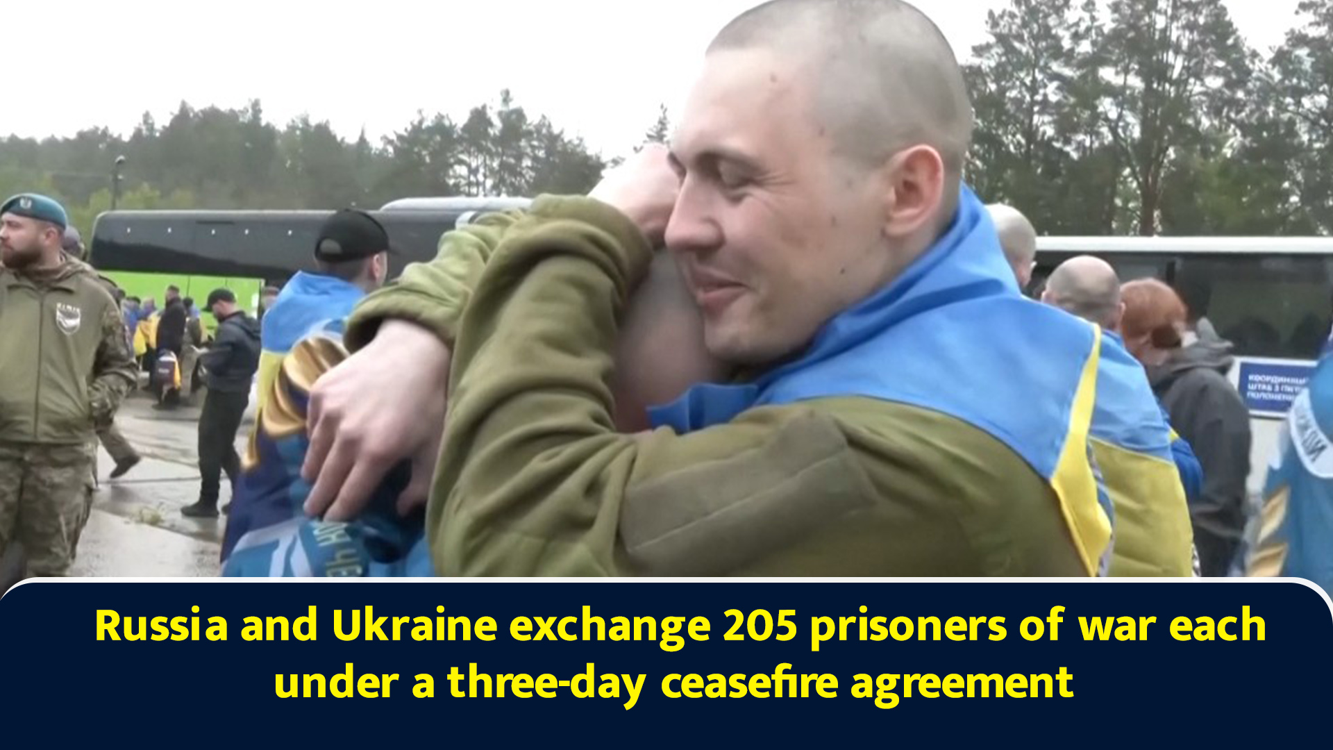Russia and Ukraine exchange 205 prisoners of war each under a three-day ...