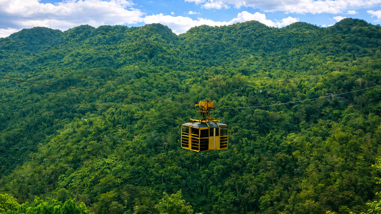 Riding the zipline at Bohol Adventure Park (4K)