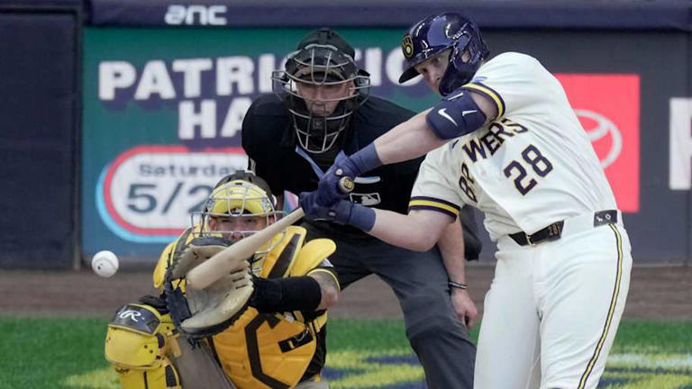 Brewers' Andrew Vaughn surging with Bryce Harper-level production