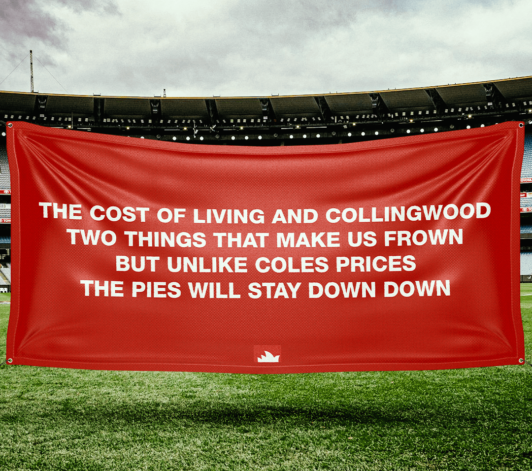 AFL banner man predicts Pies will go "down down"