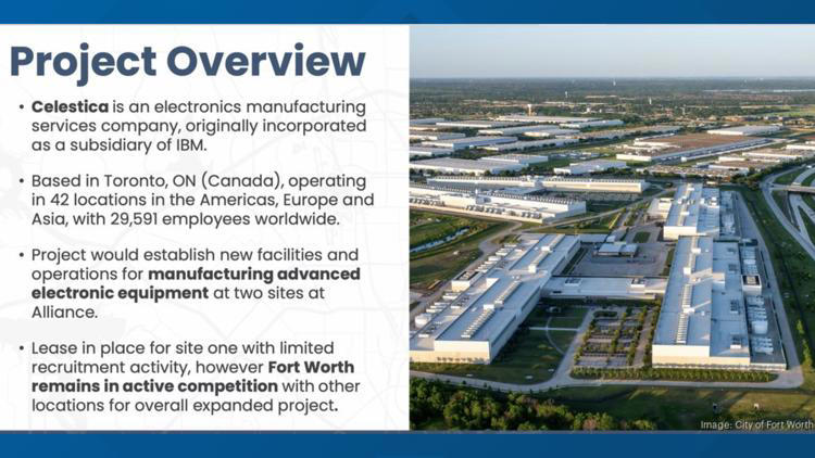 Electronics manufacturing company bringing almost 2,000 jobs to Fort Worth