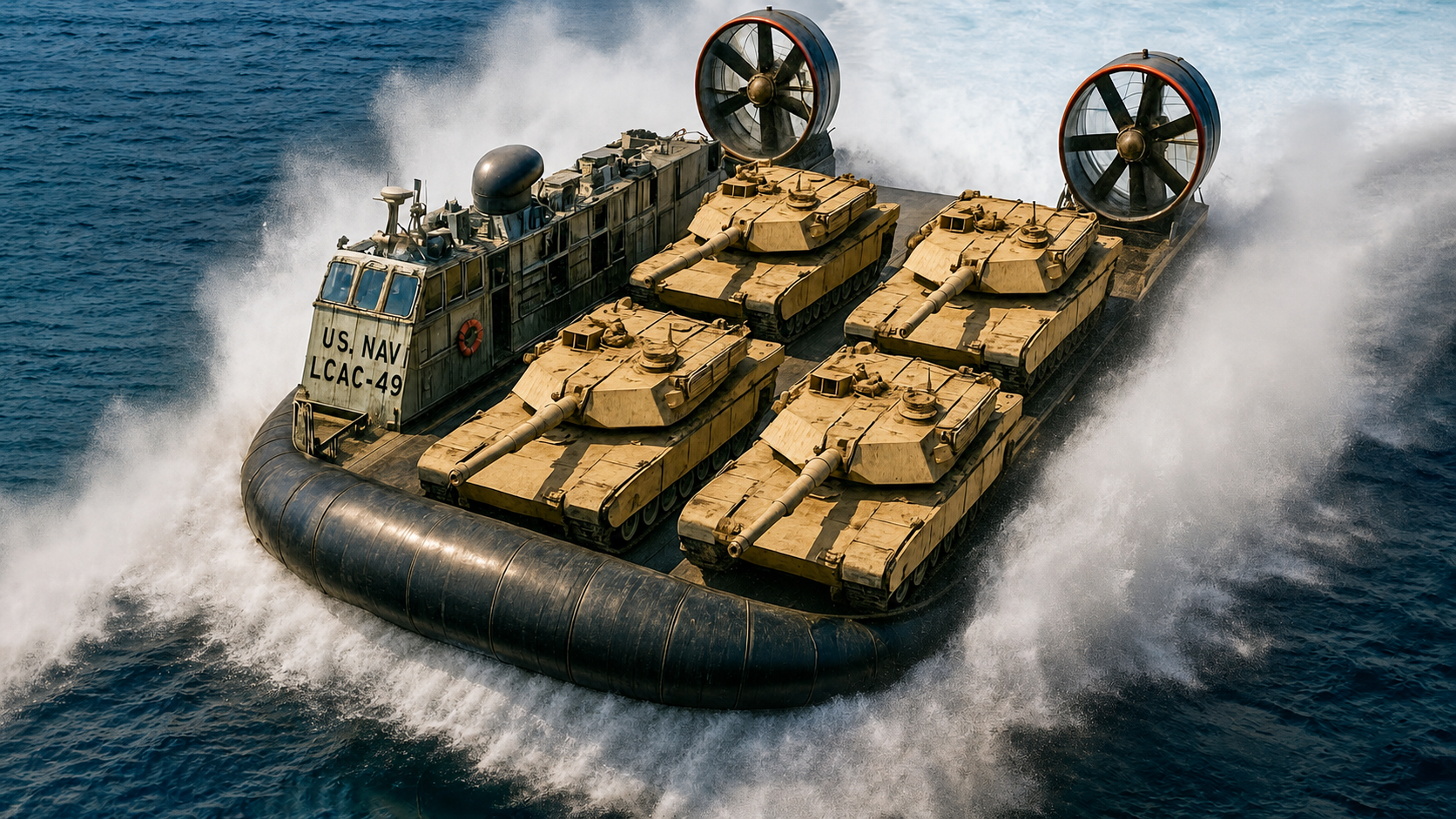 How US Navy hovercraft enable rapid ship-to-shore military operations