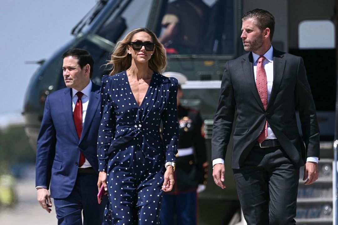 Lara Trump channels Melania's style in China as the first lady stays home
