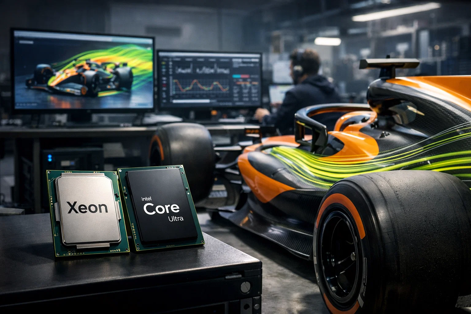 Intel annuncia il patto McLaren: la F1 sfida AMD sui chip