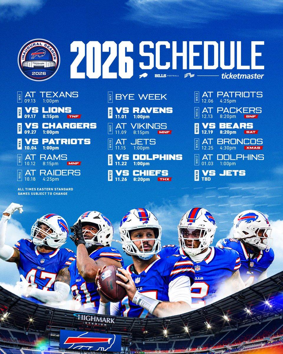 Buffalo Bills 2026 schedule: 10 initial takeaways