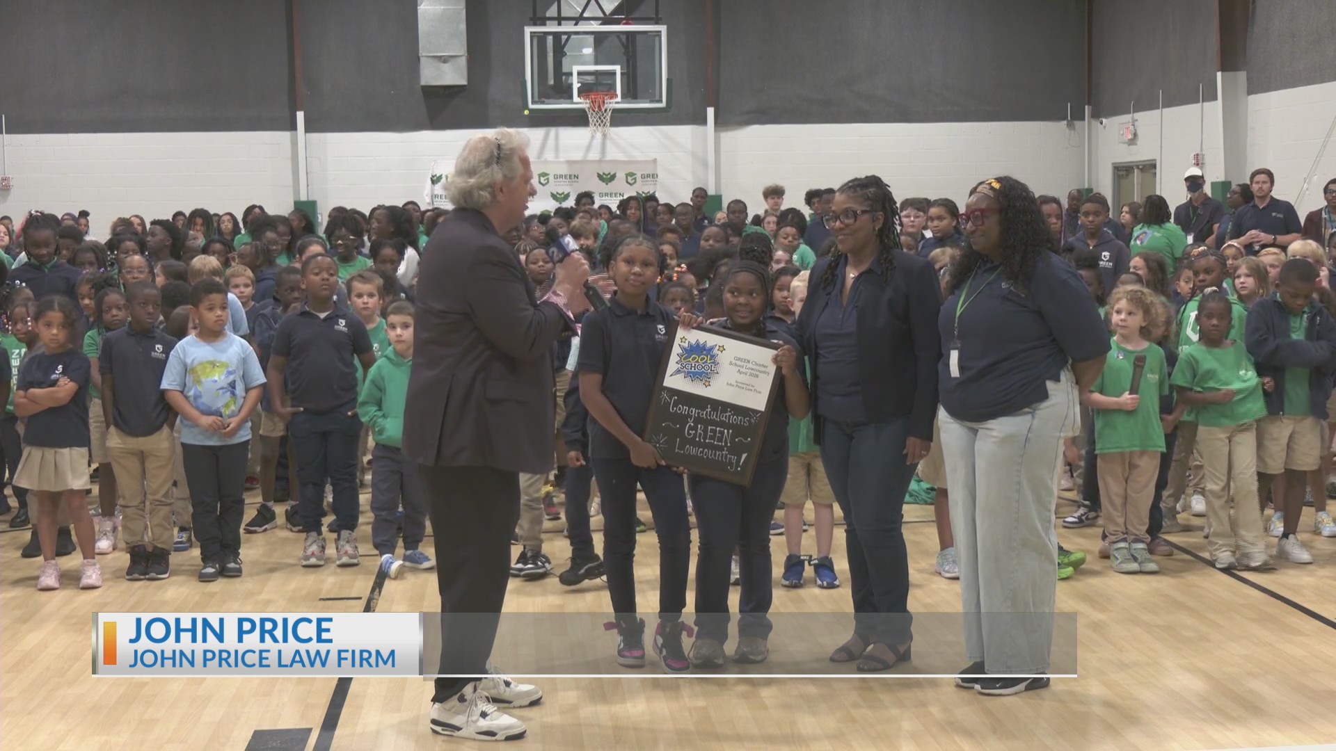 Green Charter School receives the News 2 Cool School Award