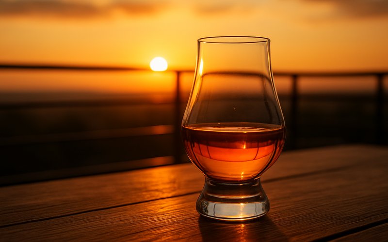 The golden pour - drinks made for sunset
