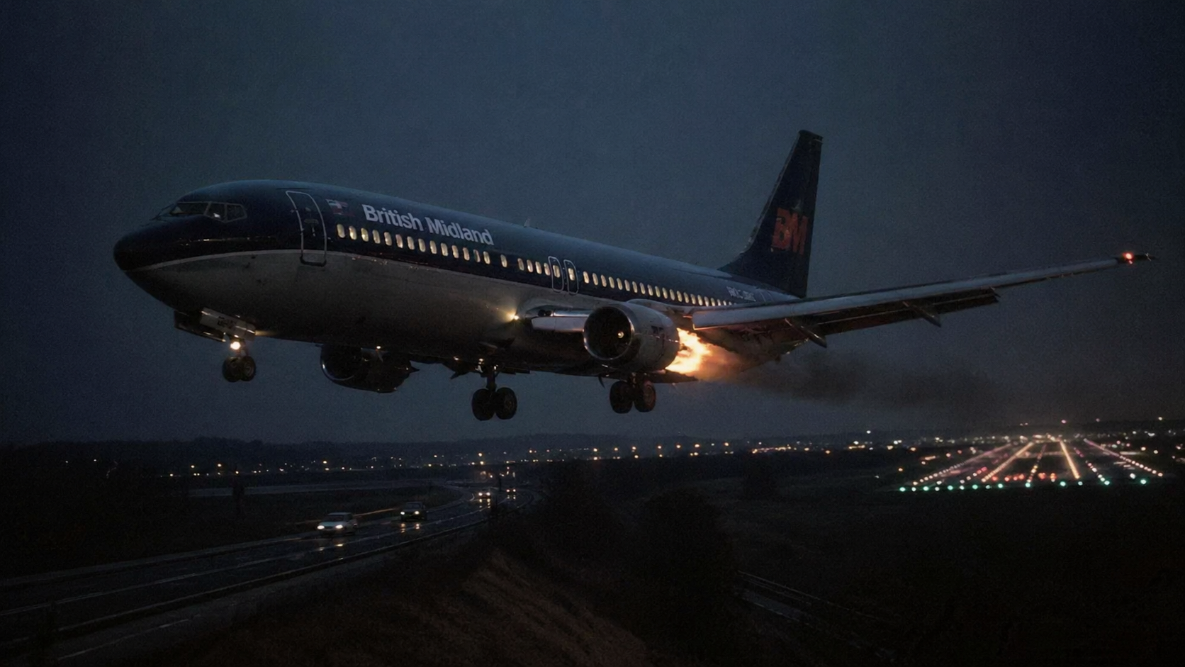British Midland Flight 92 crashed after pilots shut down the wrong engine