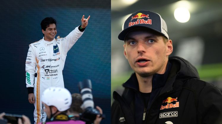 India's Arjun Maini stuns four-time F1 world champion Max Verstappen in ...