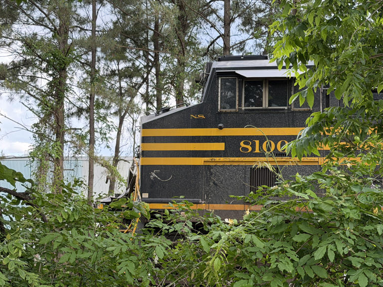 Video shows train hit septic truck in Chesapeake; driver seriously injured