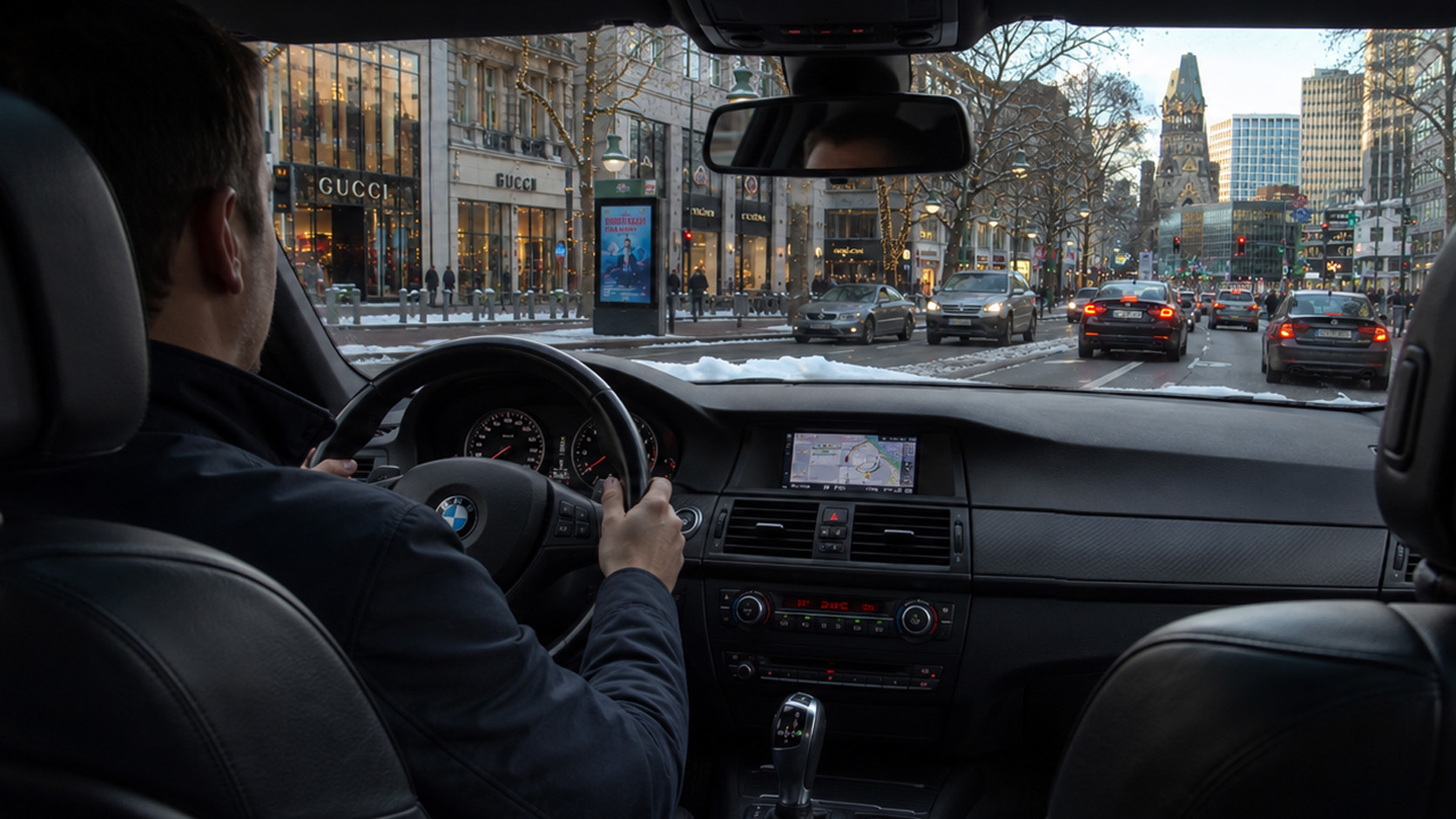 BMW M3 cruises through Berlin’s famous Ku’damm streets