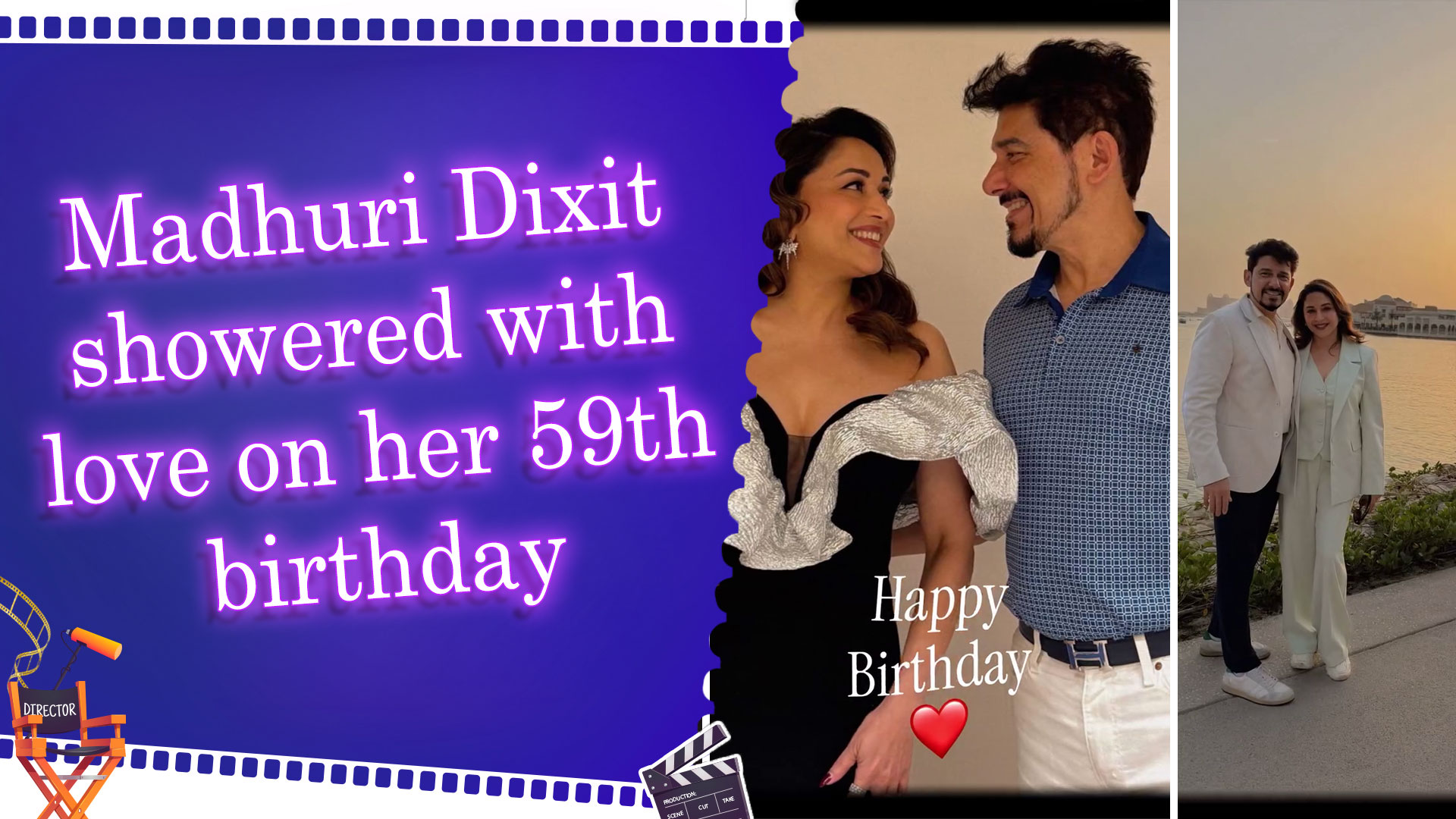 Madhuri Dixit receives sweet birthday wishes from husband Dr. Shriram ...