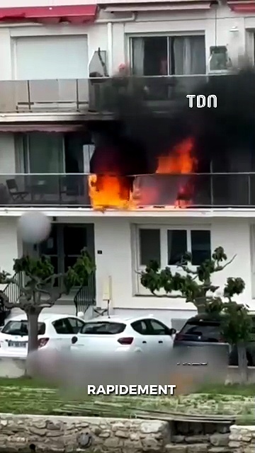 Il regarde l’incendie de son voisin comme si de rien n’était