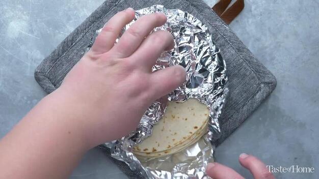 Fold over tortilla bake