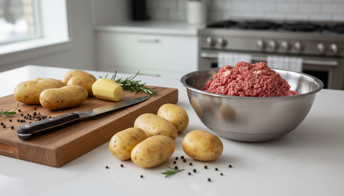 I only make ground beef and potatoes this way now