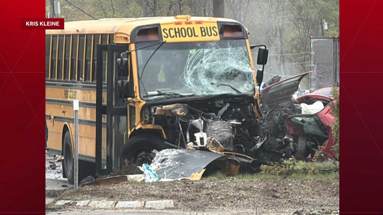 Pickup truck driver killed in crash involving school bus in Marlborough ...