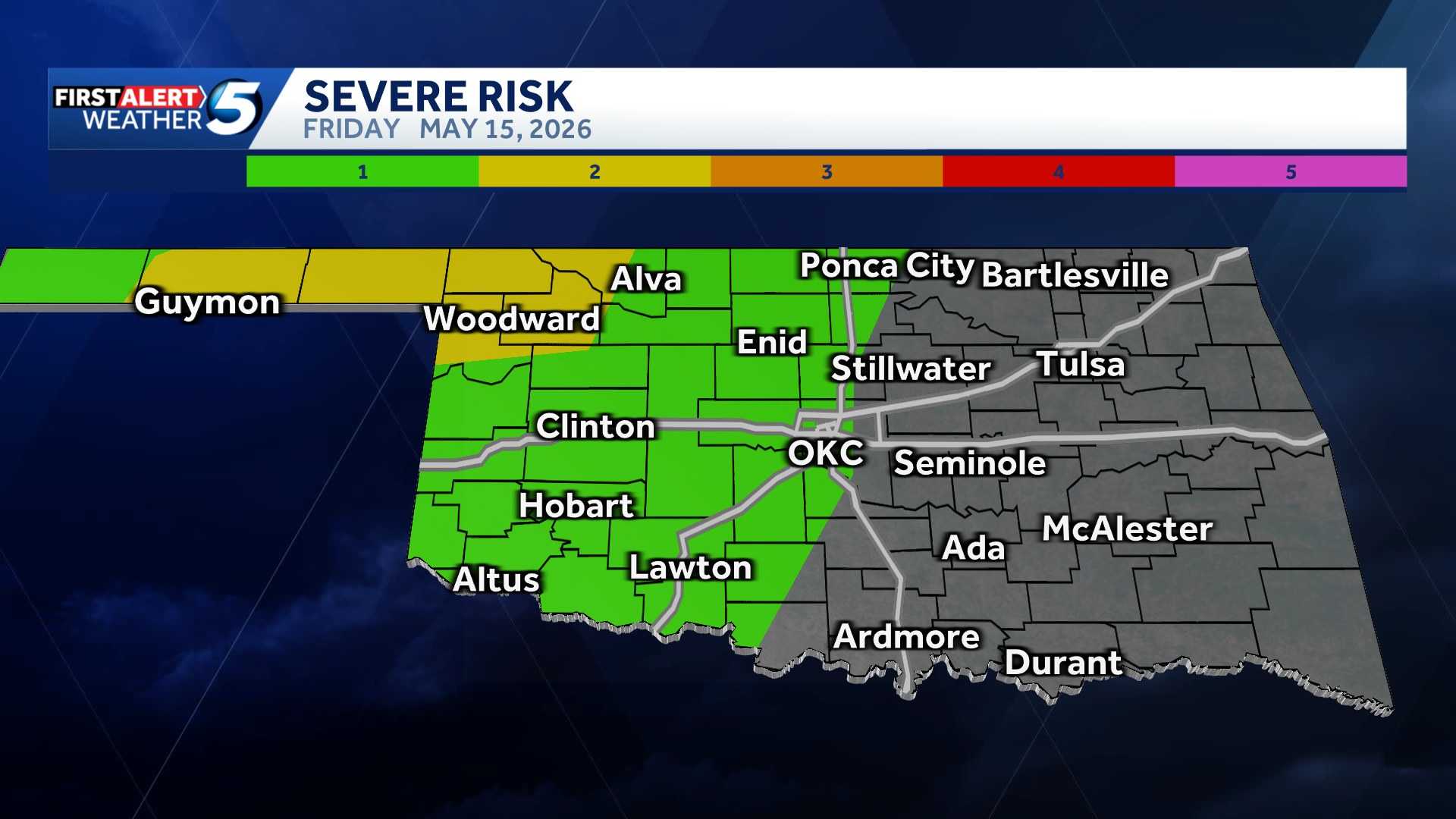 Updates: Strong storms moving through central Oklahoma Friday night