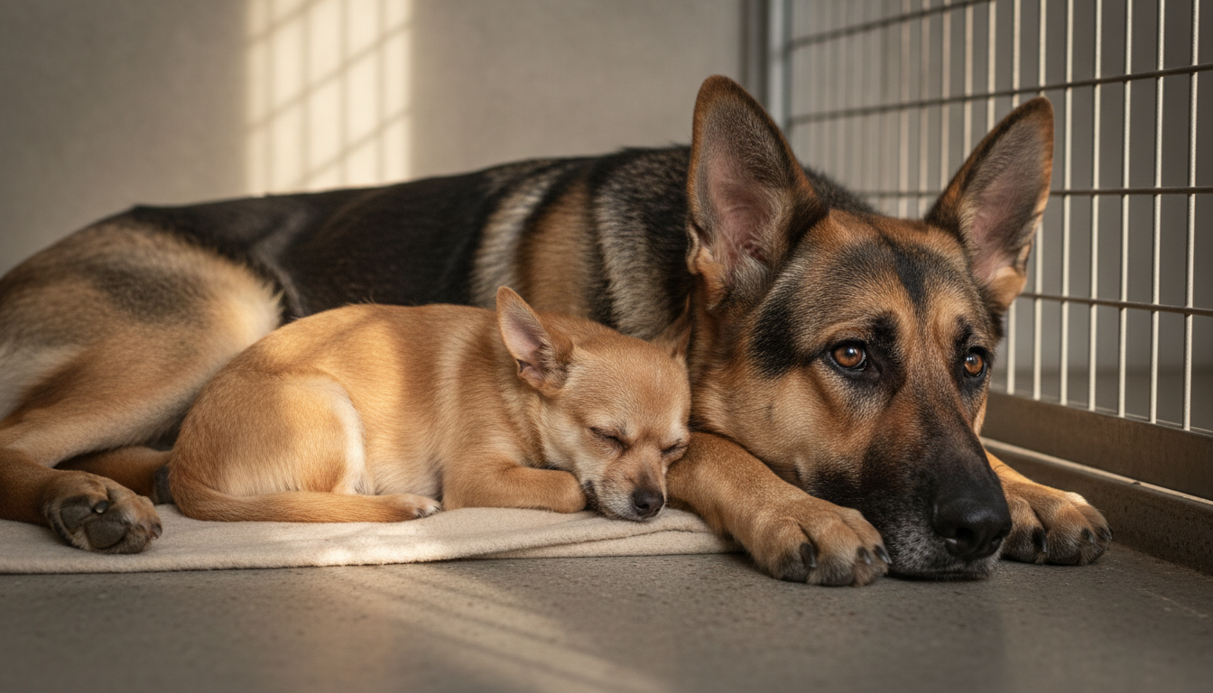 Shelter dogs rescued from rail line—what happens after melts hearts