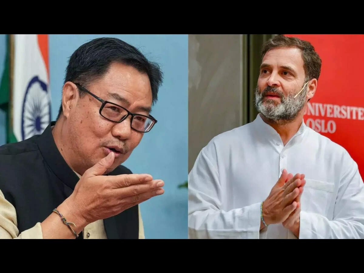 'Very serious': Kiren Rijiju asks Rahul Gandhi to disclose details of ...