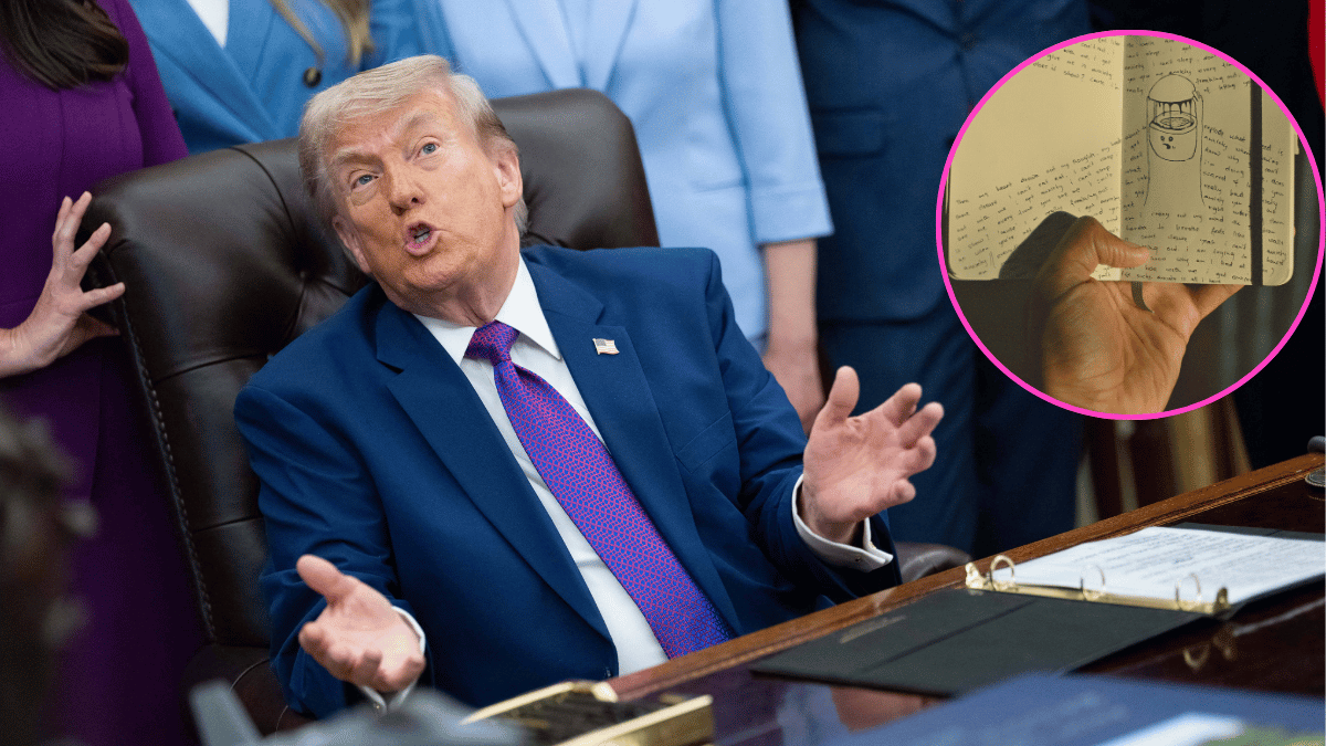 'Idiot' Donald Trump mocked for opening Xi Jinping's notebook when he ...