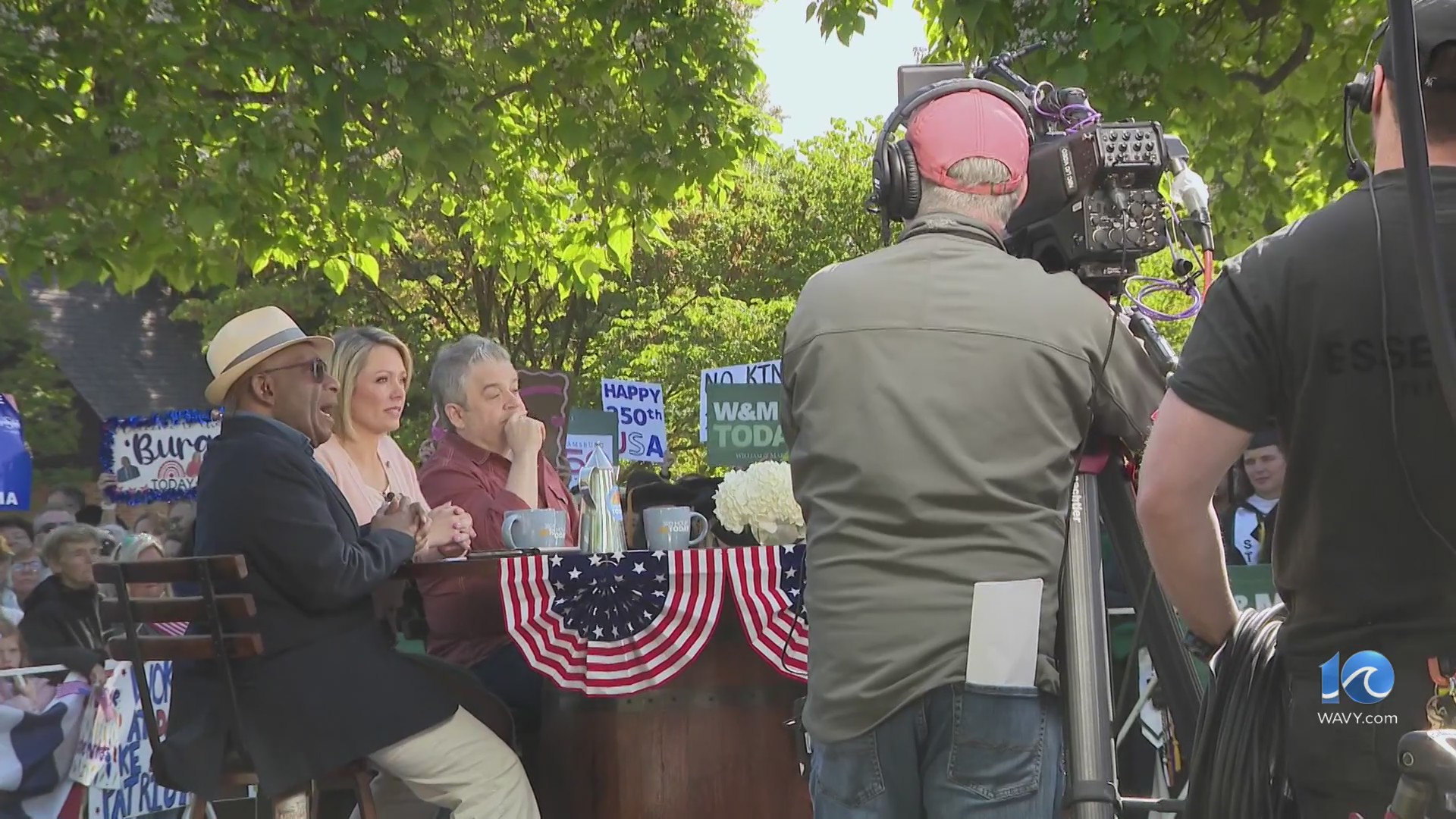 WAVY's Katie Collett reports live on the Today Show's broadcast in ...