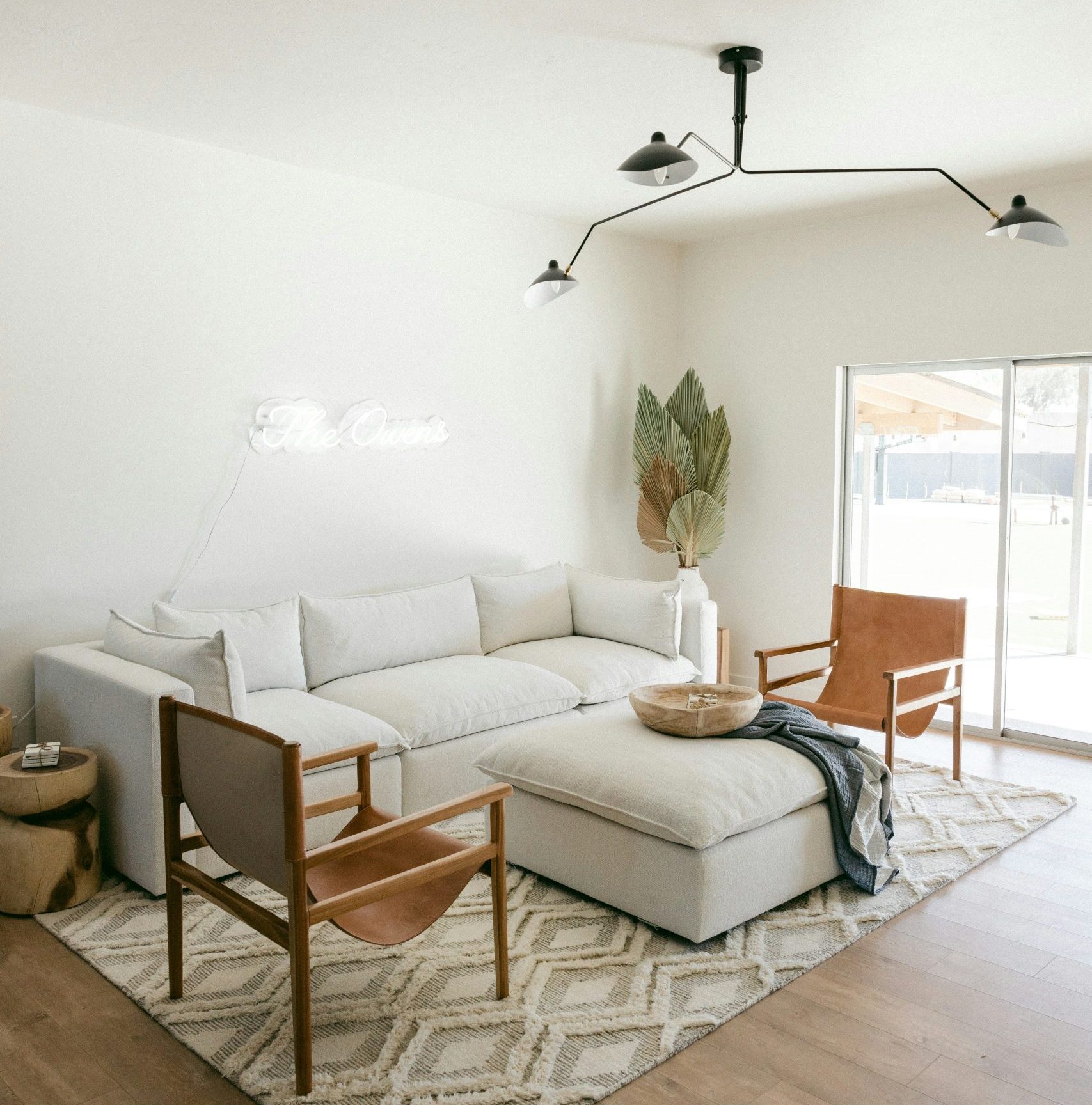 Photos of clean minimalist living rooms we want to copy