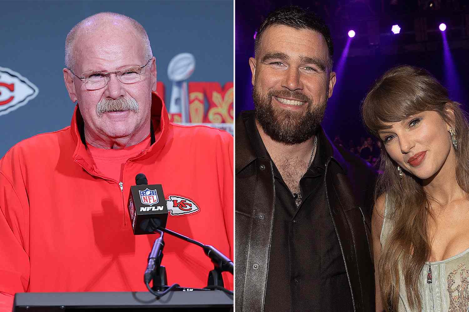 Andy Reid jokes he'll attend Travis Kelce and Taylor Swift's wedding if ...