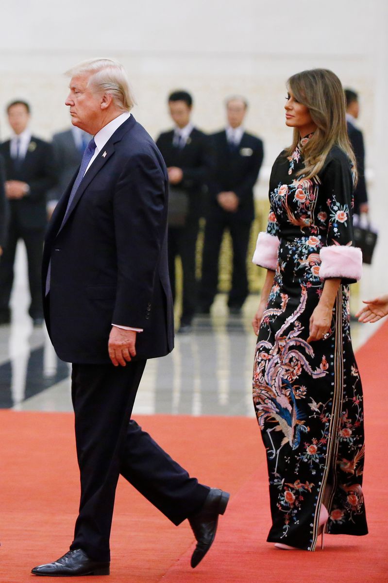 Melania Trump’s China-inspired Gucci look turns heads again amid Trump ...