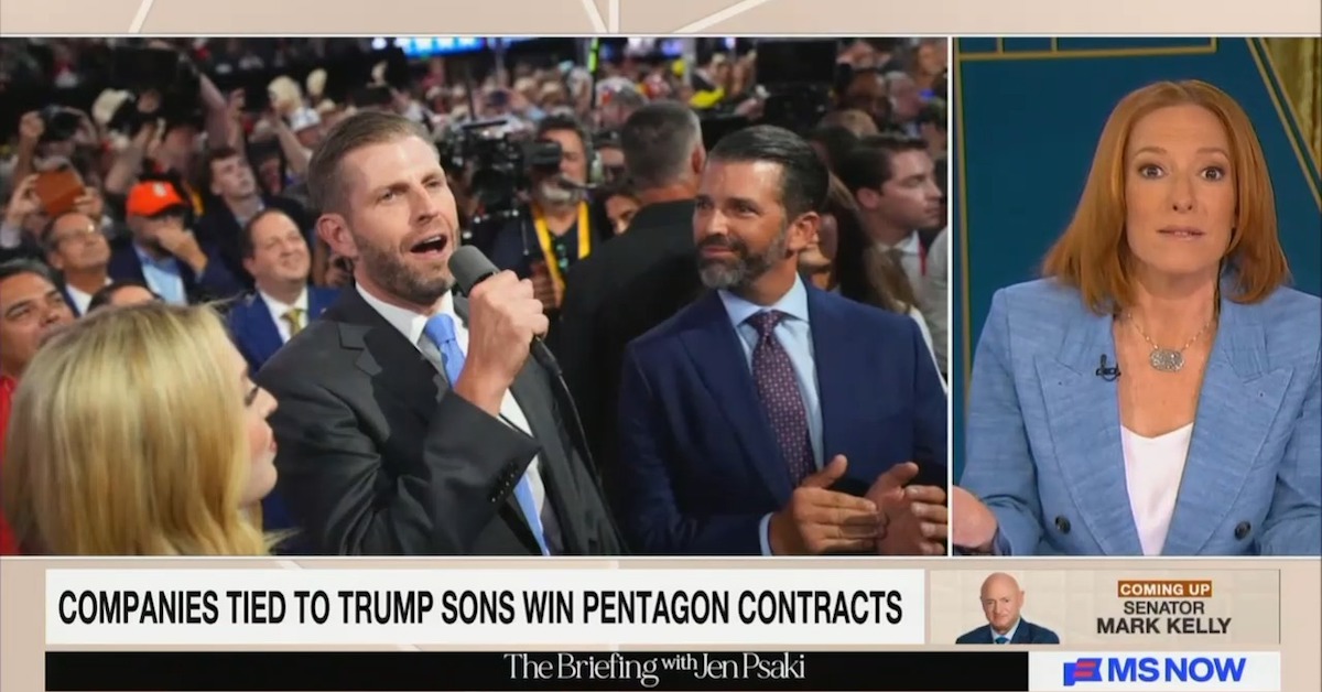 Eric Trump Accuses Jen Psaki of ‘Blatant Lies’ as He Announces Lawsuit ...